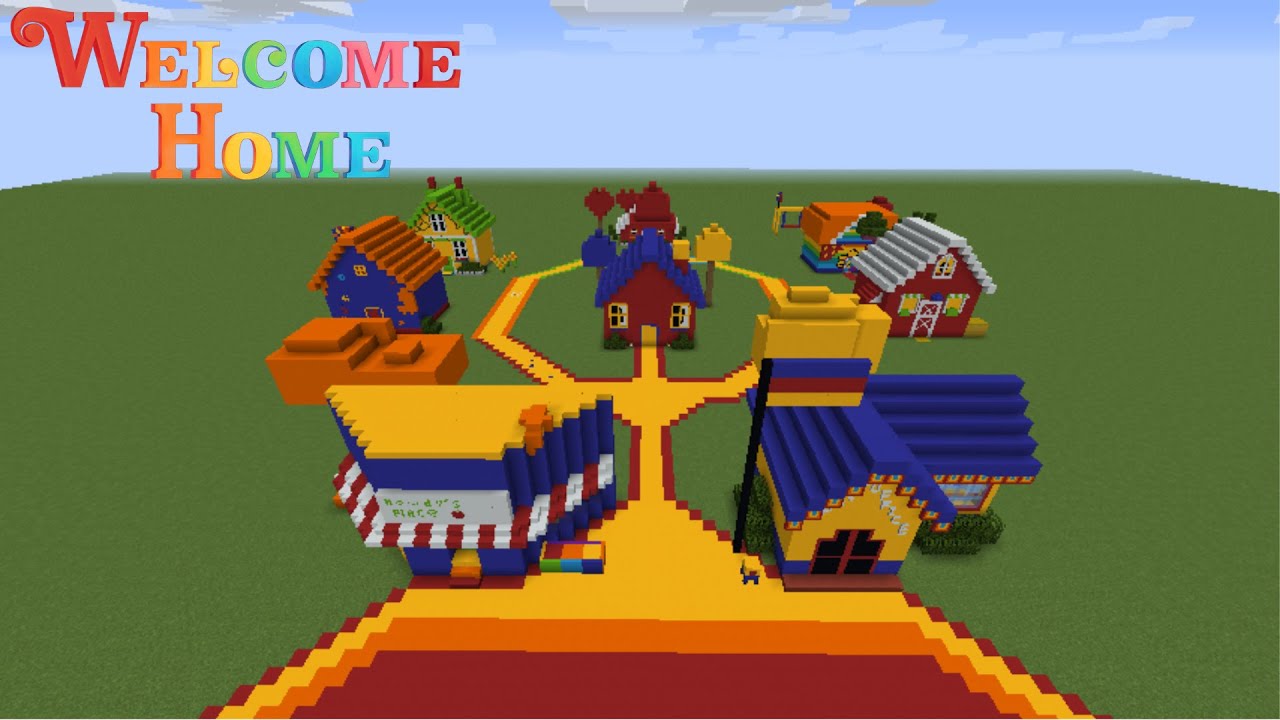 Minecraft: Welcome Home Neighborhood Modded Build - YouTube