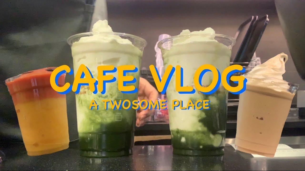 Cafe Vlog 투썸 7년 차의 ‘첫번째 카페 브이로그 L 투썸 브이로그 L 스트로베리피치프라페 L 로얄밀크티쉐이크 L