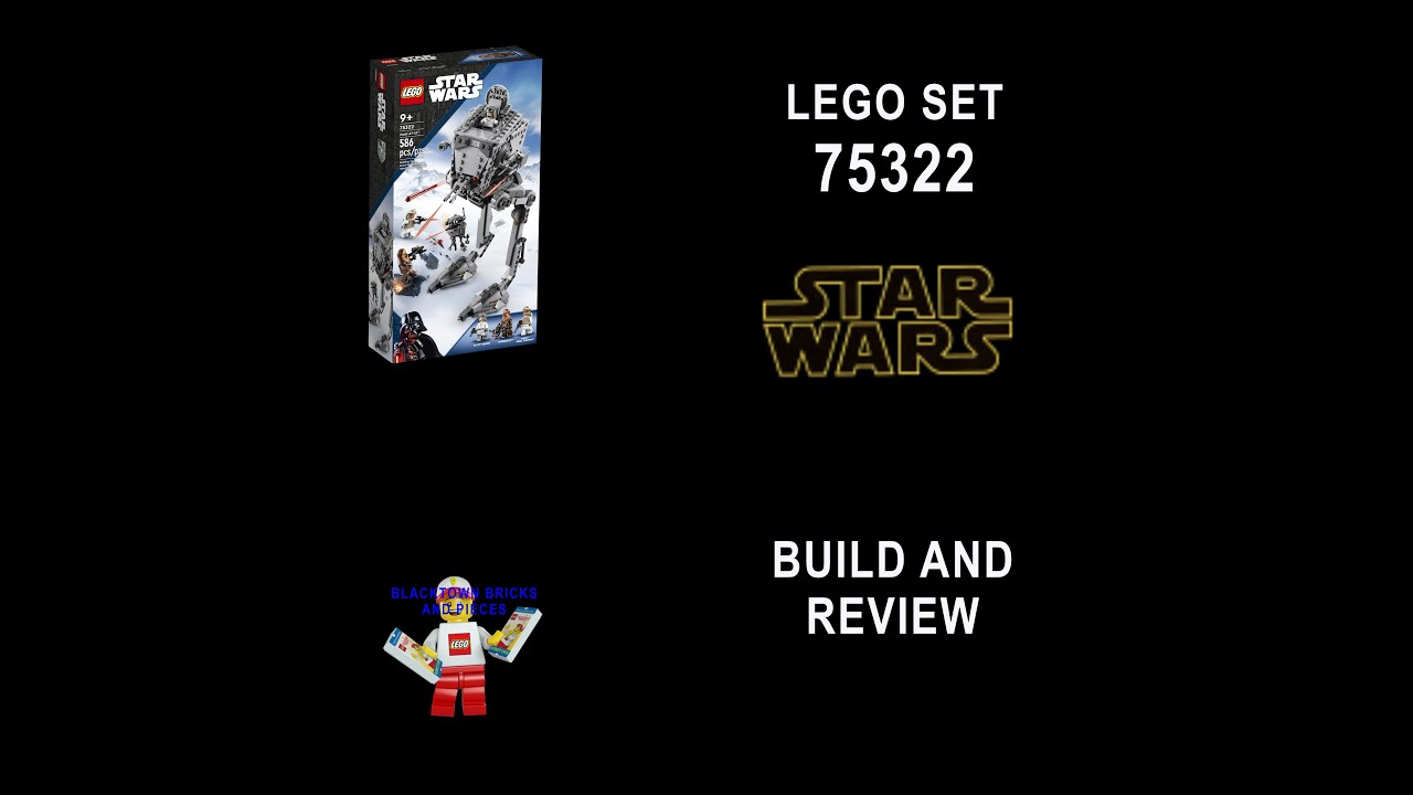 Lego STAR WARS Set 75322 Hoth AT-ST Build and review. - YouTube