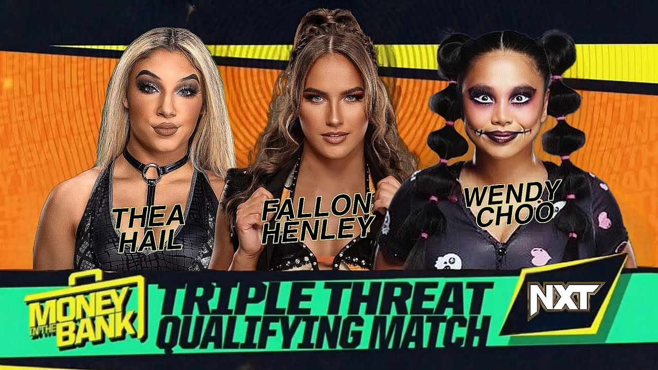 NXT || Wendy Choo Vs Thea Hail Vs Fallon Henley || Money In The Bank ...
