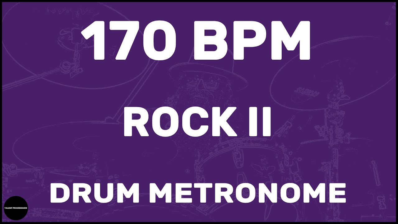 Rock II | Drum Metronome Loop | 170 BPM - YouTube