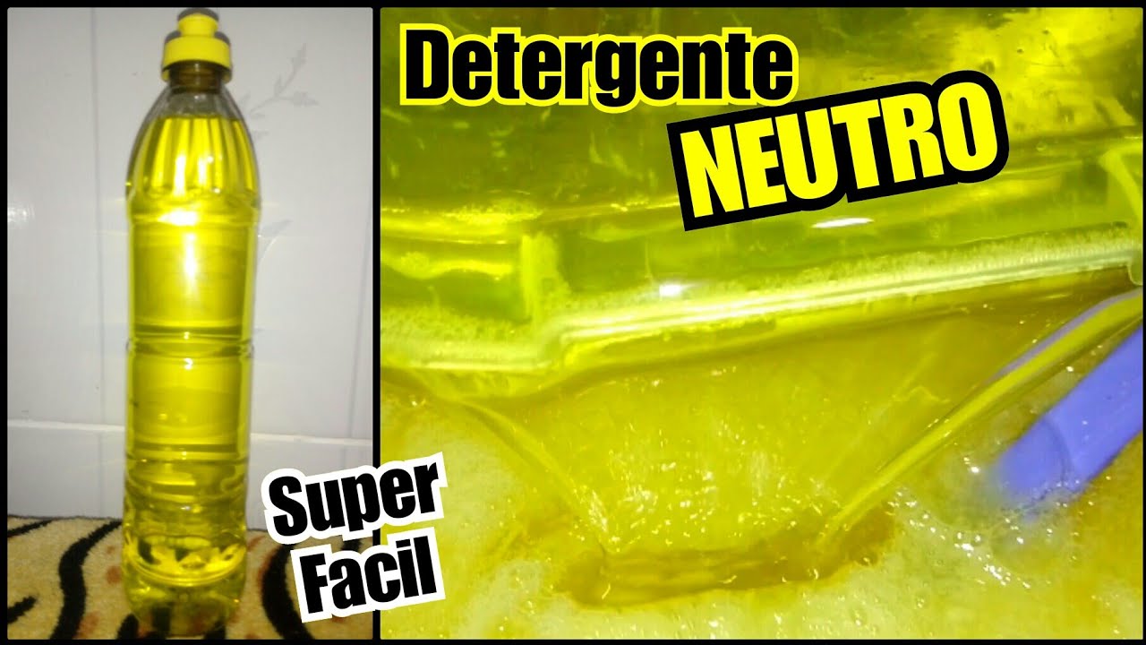 🔴DETERGENTE NEUTRO Super FACIL. - YouTube