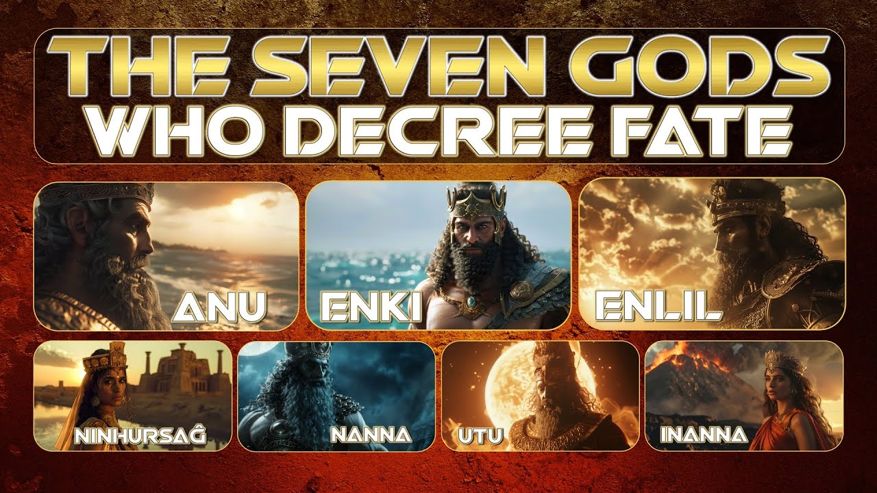 Seven Gods Who Decree Fate | Anu, Enlil, Enki, Ninhursaĝ, Nanna, Utu ...