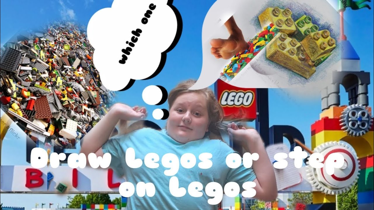 Draw Legos or step on Legos - YouTube