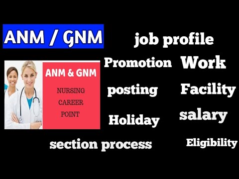 ANM|| GNM, job profile , promotion, work, posting, facilities, Holiday ...