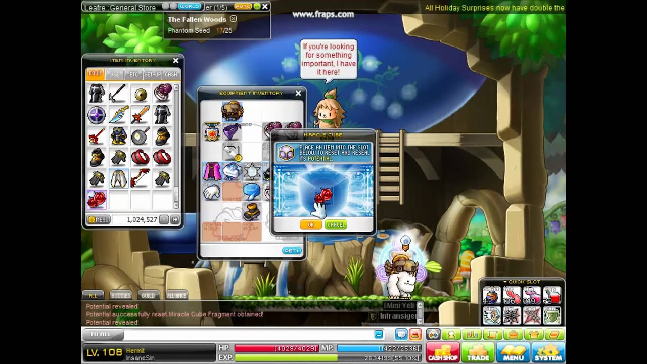 Maplestory Cubing Rose Earrings - YouTube