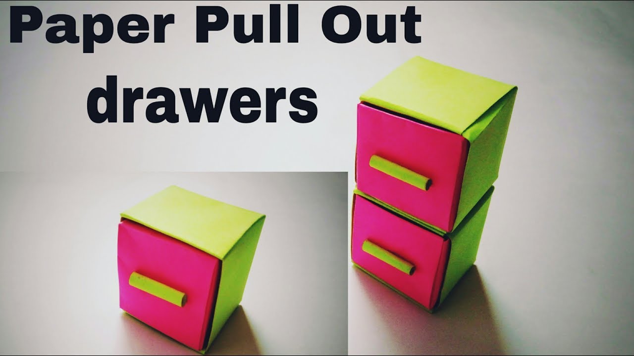 Hwo To Make Origami Pull Out Box | Origami Box Making Easy For kids ...