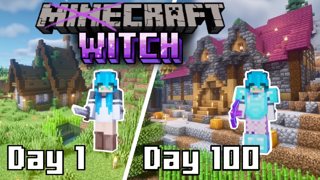 I Spent 100 Days in Minecraft, BEWITCHING and I Built... | Ultra Modded ...