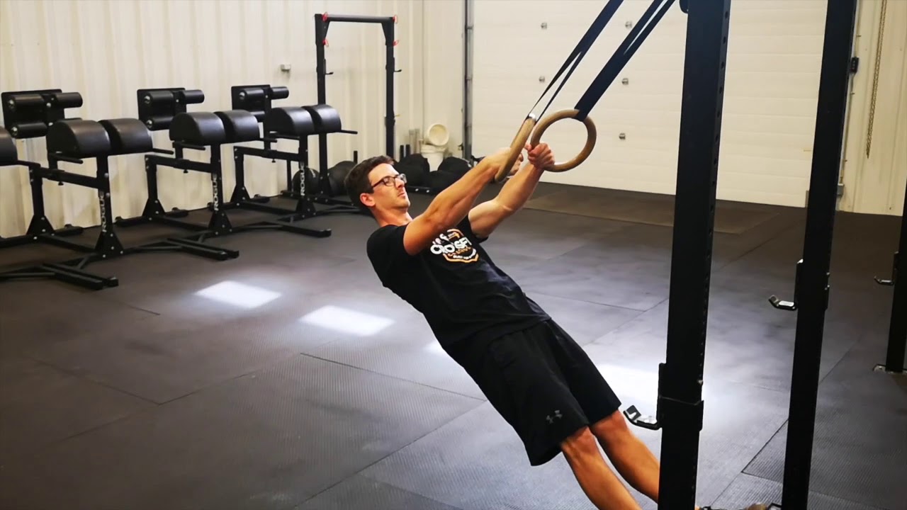 False Grip Ring Rows - YouTube