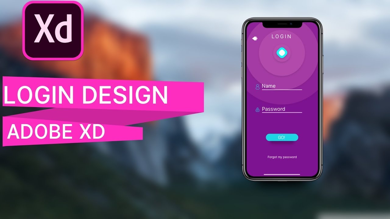 [ ADOBE XD ] Log in | iPhone X - YouTube