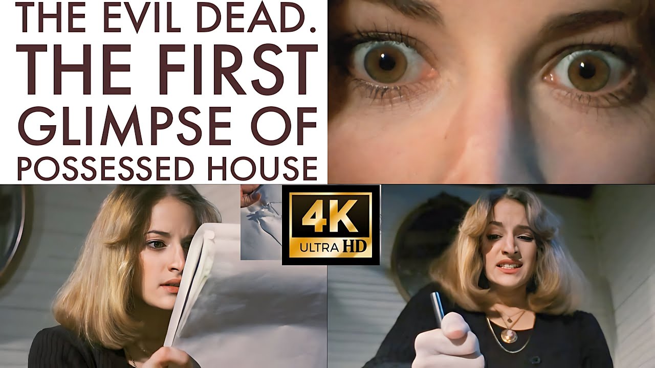 The Evil Dead (1981): Cheryl's Shocking First Encounter with Evil | Clock scene | Sketch scene ...