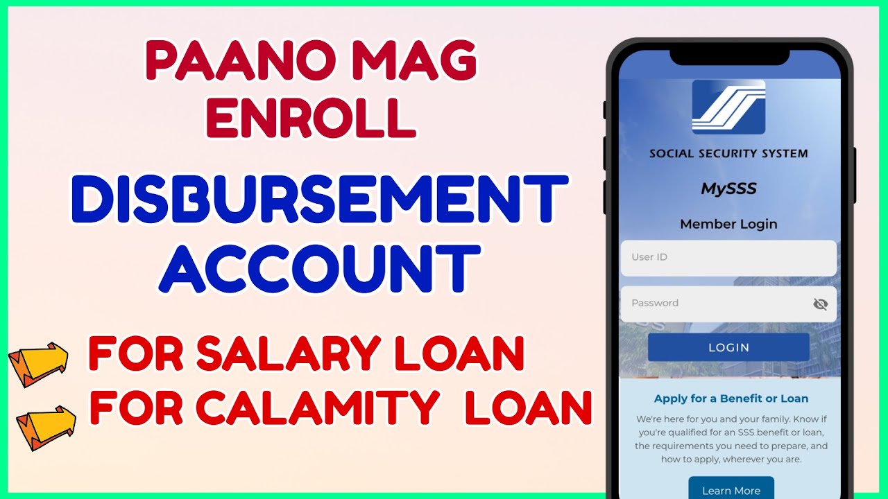 Paano mag Apply Disbursement Account for SSS Calamity Loan or Salary ...