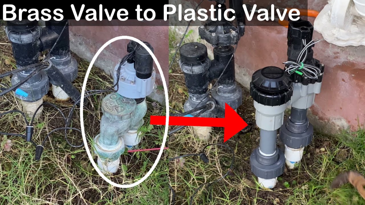 How to | Replace a Brass Valve to Rain-bird Plastic Anti siphon Valve ...
