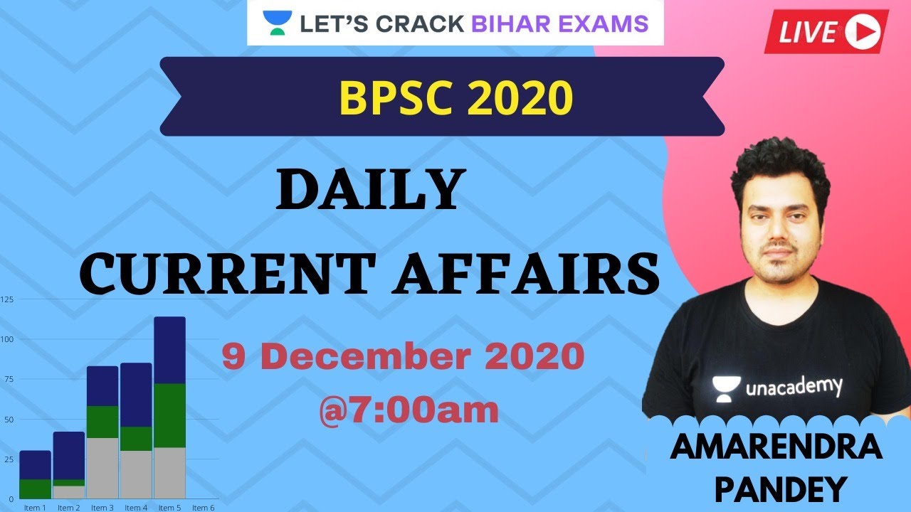 Daily Current Affairs | 9 December 2020 | BPSC 2020/21 | Amarendra Pandey - YouTube