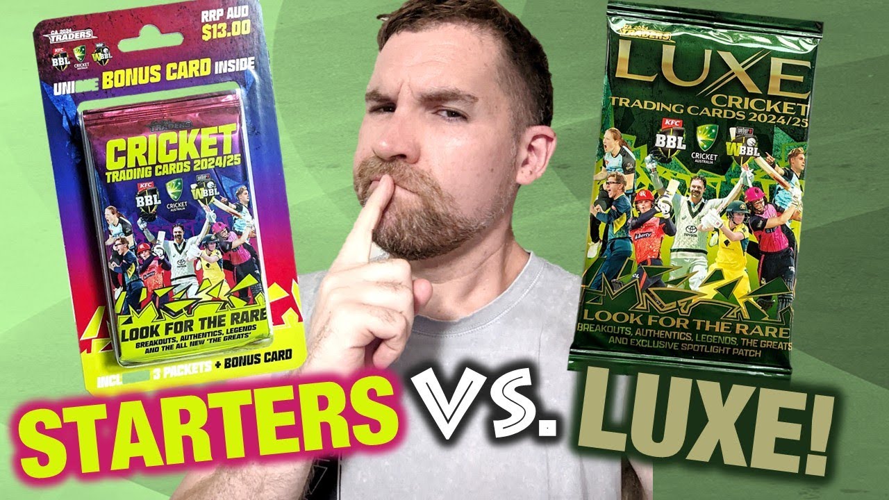 24/25 Aussie Cricket Cards | Starter Packs vs Luxe Hobby Packs!! - YouTube