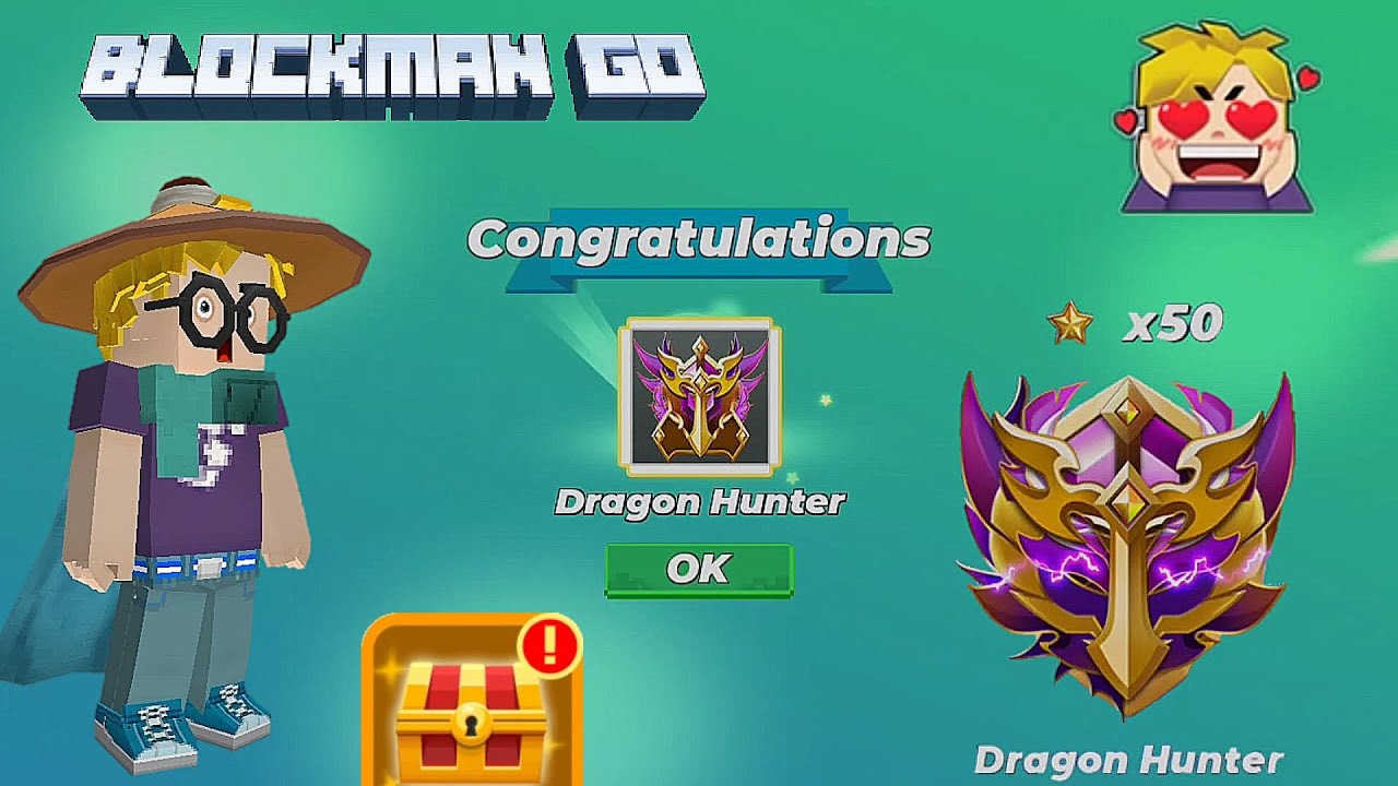 I reached dragon hunter rank in Blockman Go Bedwars #bedwars - YouTube