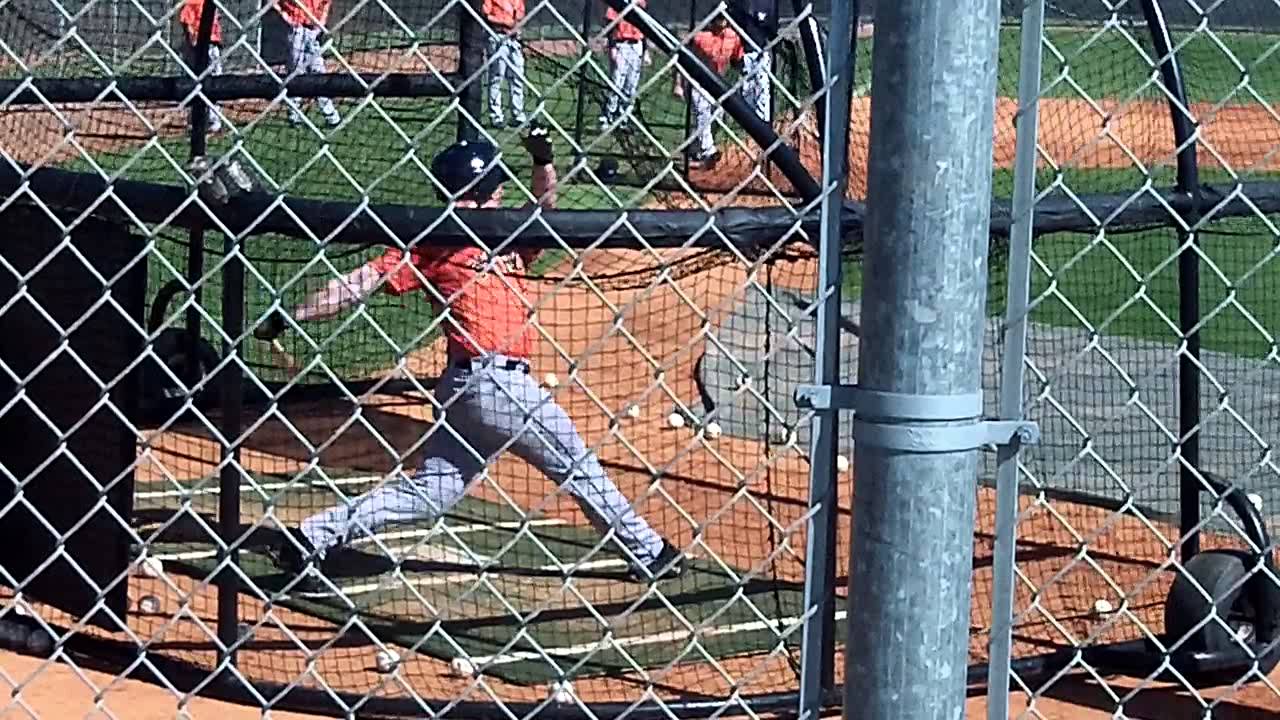 Jon Kemmer BP - Astros Spring Training 2014 - YouTube