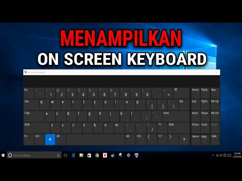 CARA MENAMPILKAN KEYBOARD ON SCREEN/KEYBOARD LAYAR DI WINDOWS 10 - YouTube