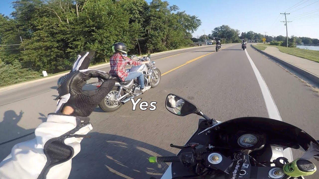 Girlfriend Rides Motorcycle For First Time! - YouTube