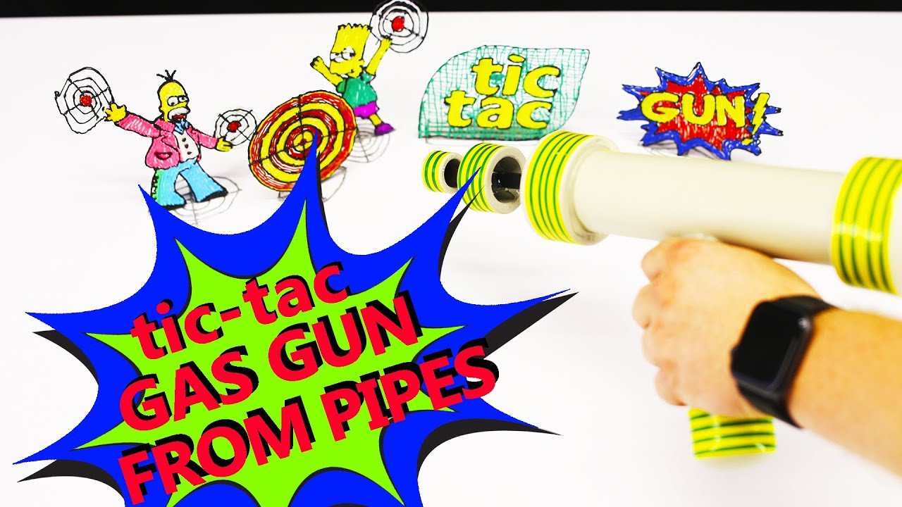 How To Make Tic-Tac Gas Gun From Pipes - YouTube