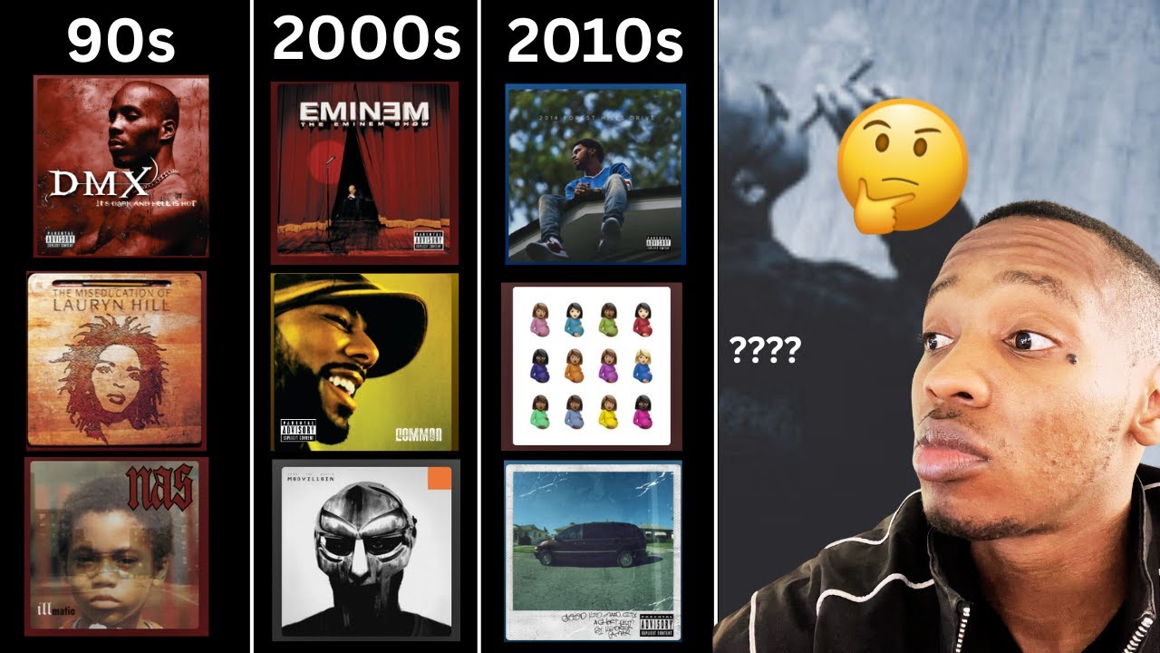 RANKING RAP ALBUMS ACROSS 3 DECADES | TIER LIST - YouTube