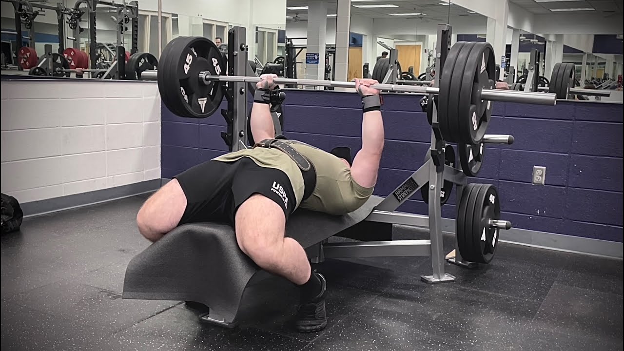 315 Bench Press - Today's Training Max (20230815) - YouTube