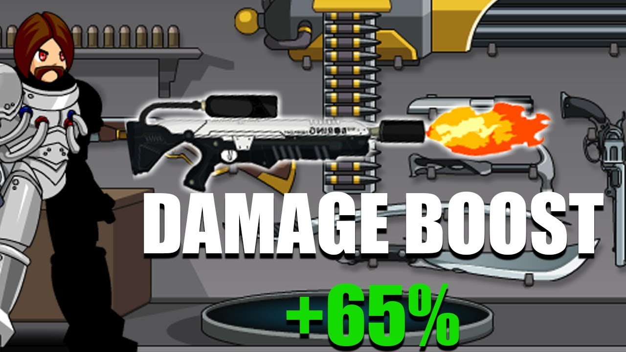 ‹AQW› How to farm Flamethrower Gun - Damage Boost +65% - RedHero - YouTube