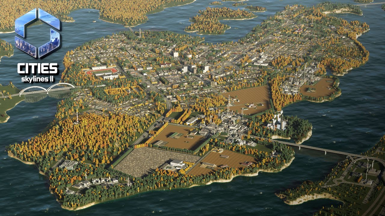 Small Island Town in Cities Skylines II - YouTube