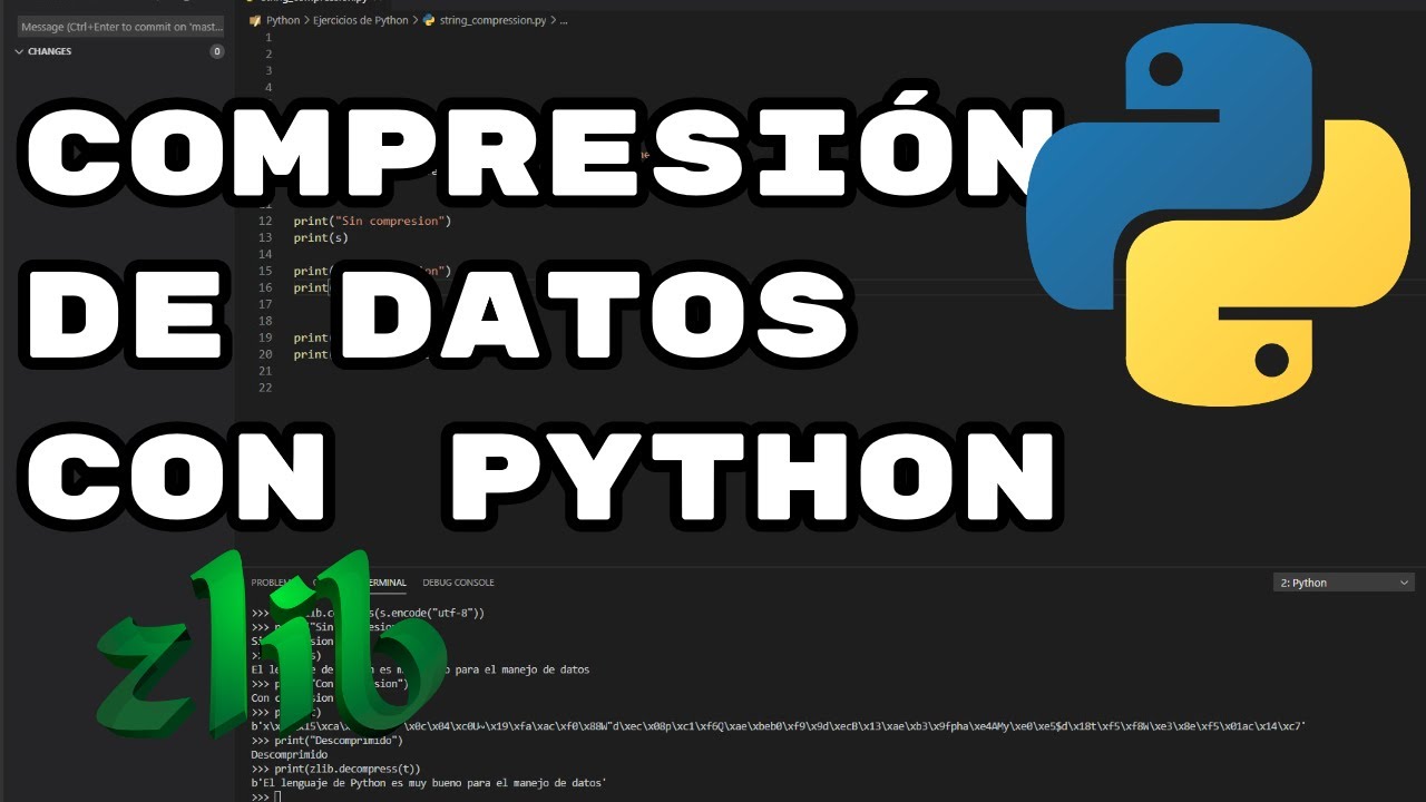 Compresión y descompresión de datos con Python - YouTube