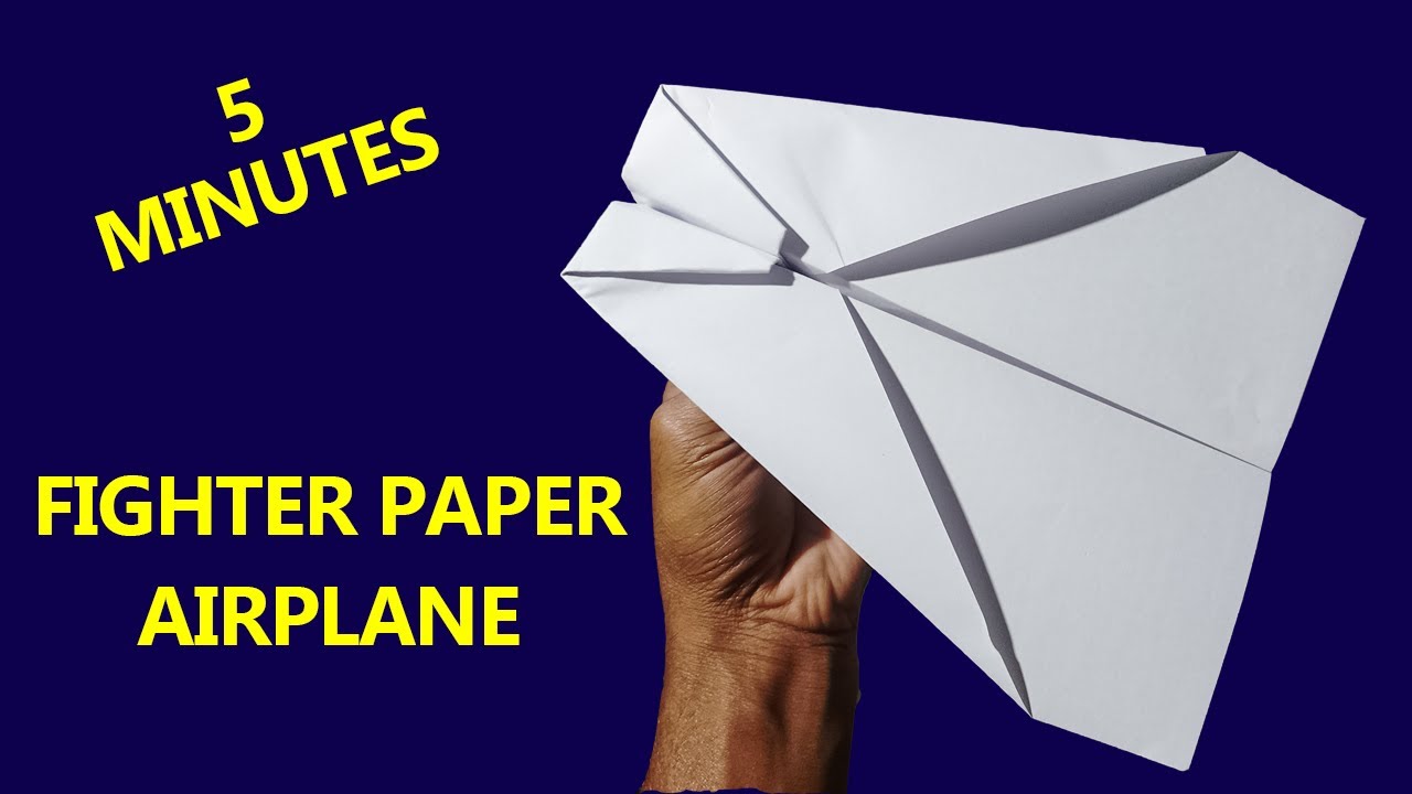 Amazing Paper Airplane That Stays In The Air - DiIY Paper Airplane ...