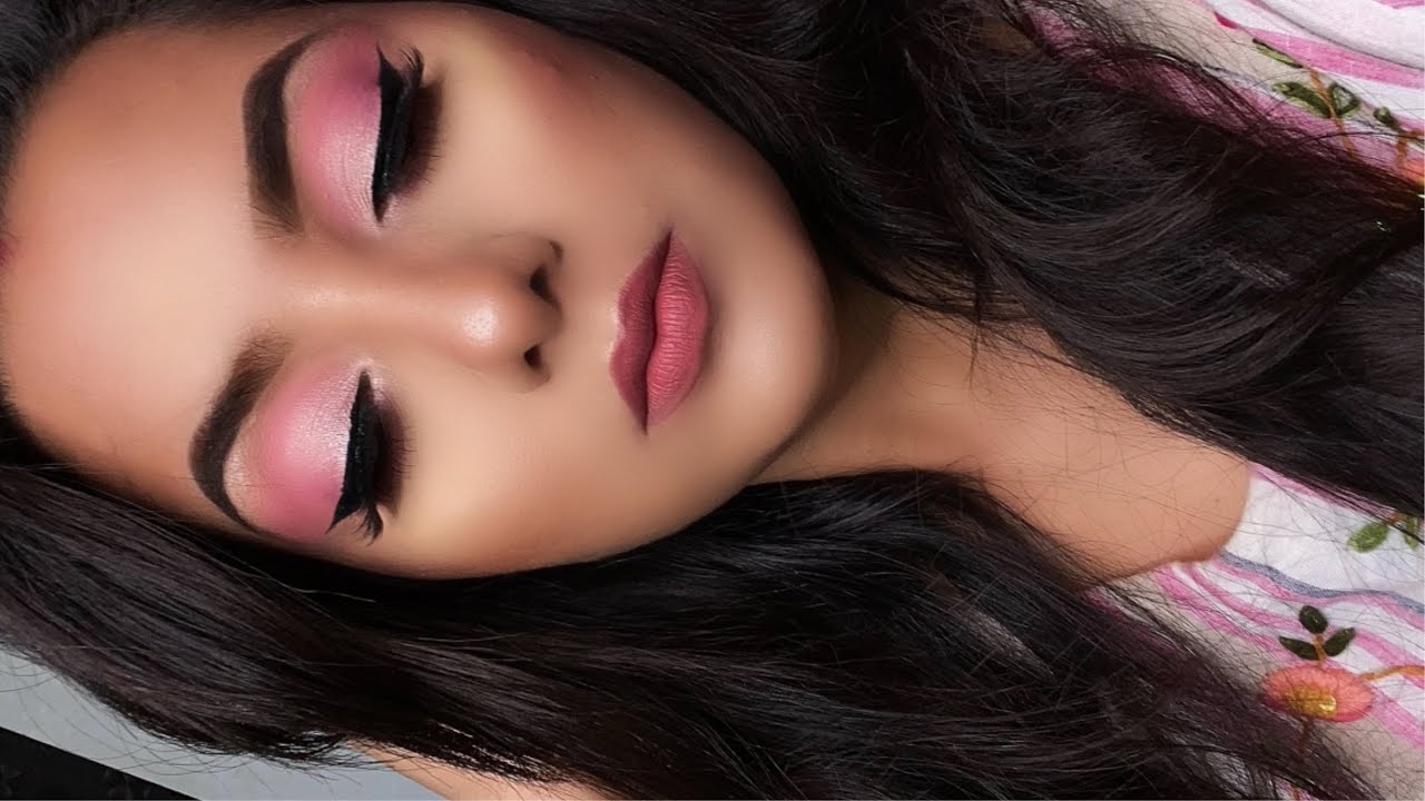 Simple & Easy Pink Glam Makeup Tutorial || Rasaily Durga - YouTube