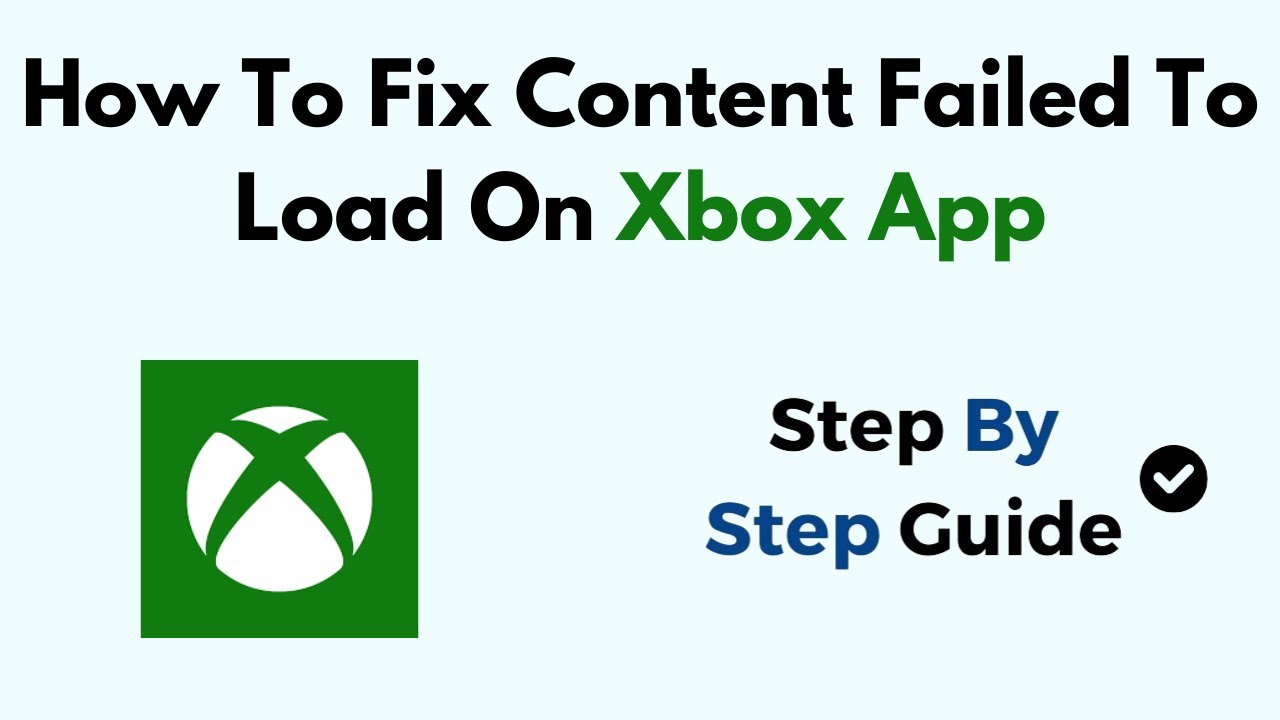 How To Fix Content Failed To Load On Xbox App - YouTube