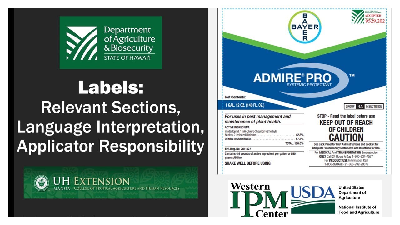 Hawaii Department of Agriculture and Biosecurity - Pesticide Labels ...