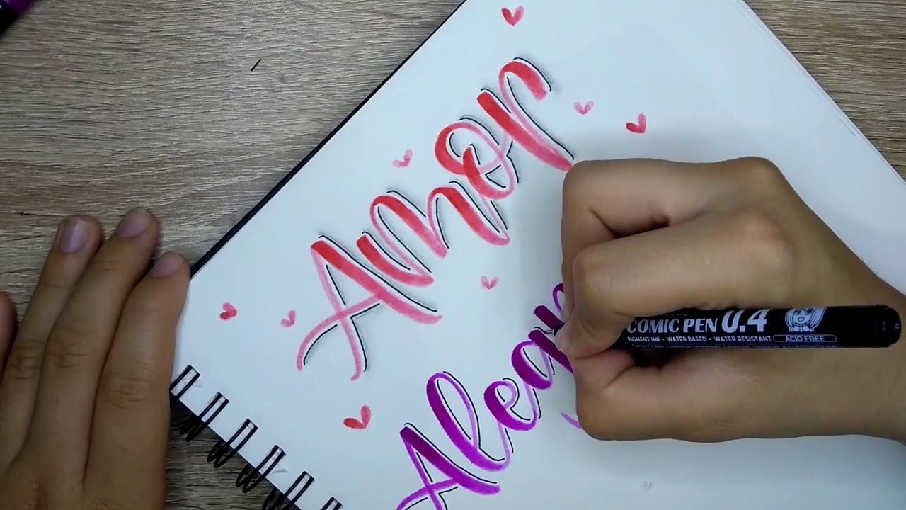 COMO HACER SOMBRAS Y BLENDING - LETTERING - YouTube