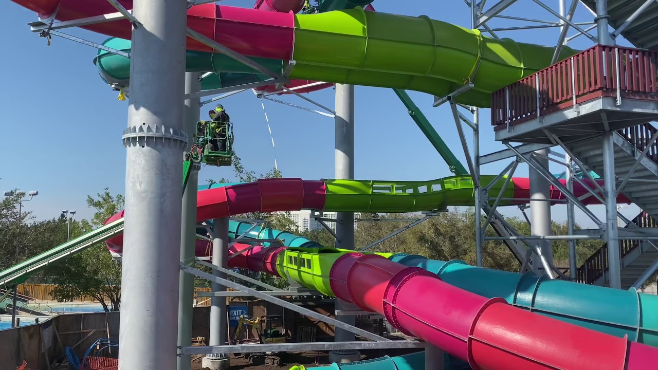 Riptide Race, New for 2020 at AQUATICA - Construction Tour - YouTube