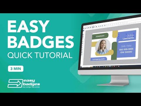 Easy Badges ID Card Software Quick Start Guide | Designing a Badge ...