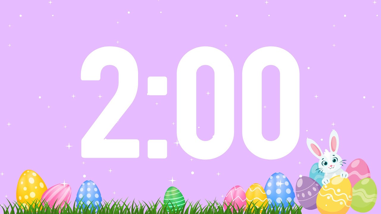 Easter 2 Minute Timer | Classroom Timer | Bunny Timer | Spring ...