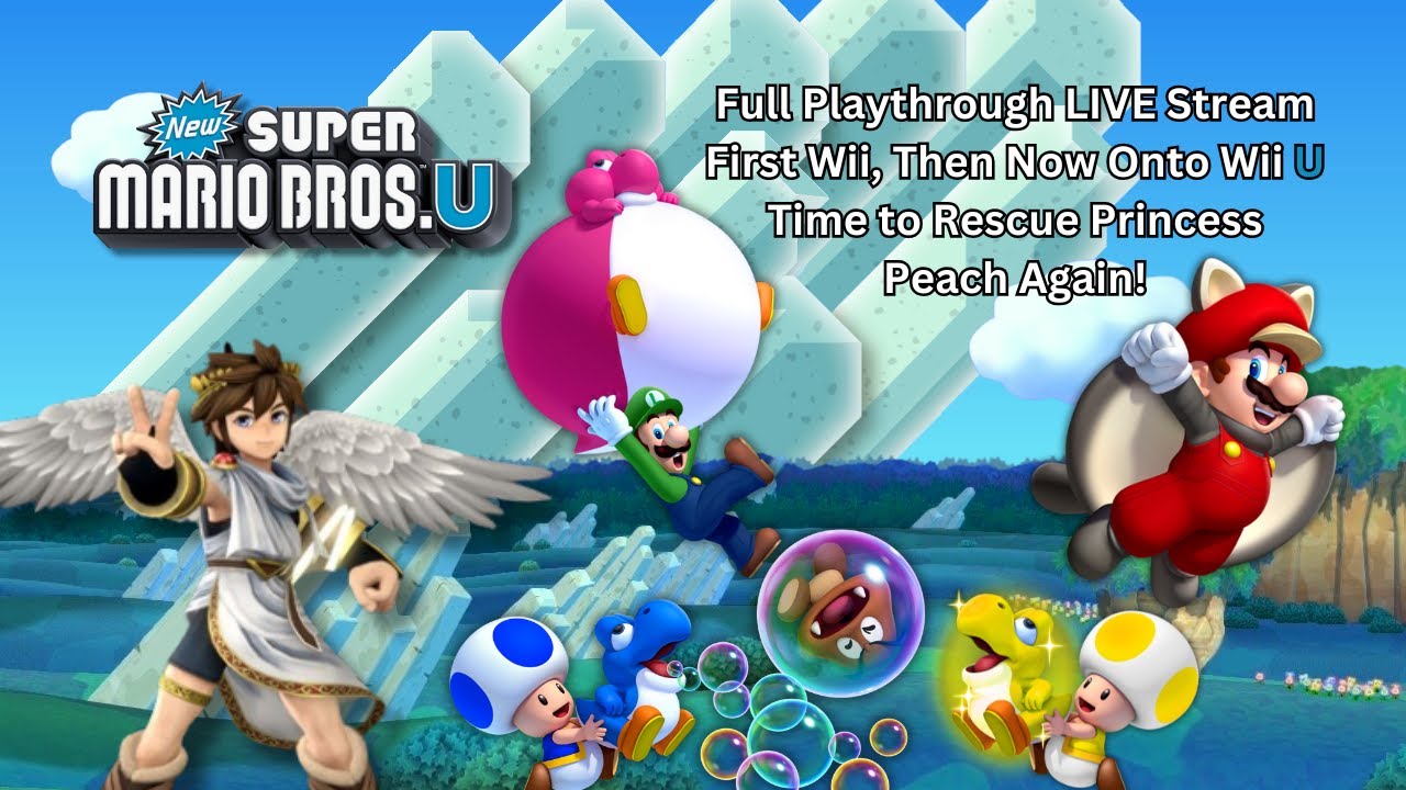 New Super Mario Bros. U Live Playthrough Part 2: Snow Jungle Quest ...