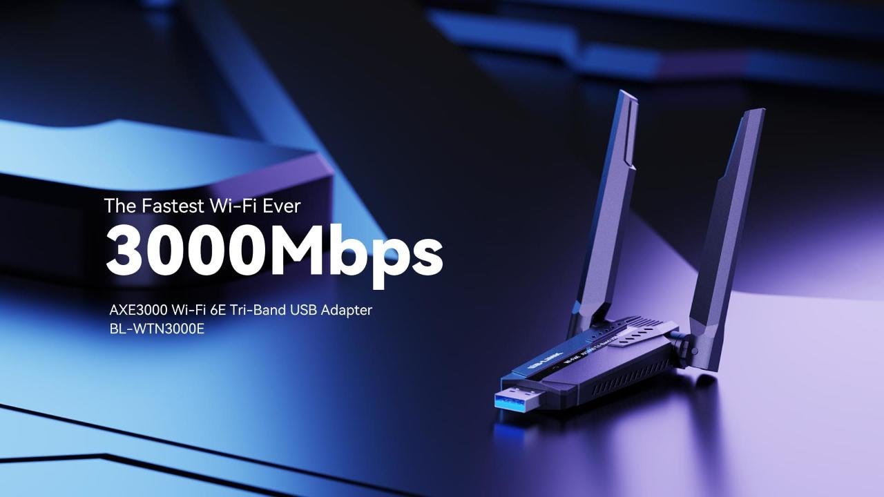 LB-LINK WTN3000E AXE3000 Wi-Fi 6E Tri-Band USB Adapter MediaTek MT7921 ...