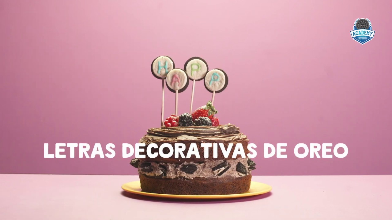 Trucos Oreo Academy - Letras Decorativas de Oreo - YouTube
