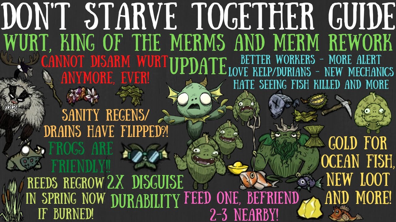 Wurt Rework Update! Merms/King of The Merms Tweaks - Don't Starve ...