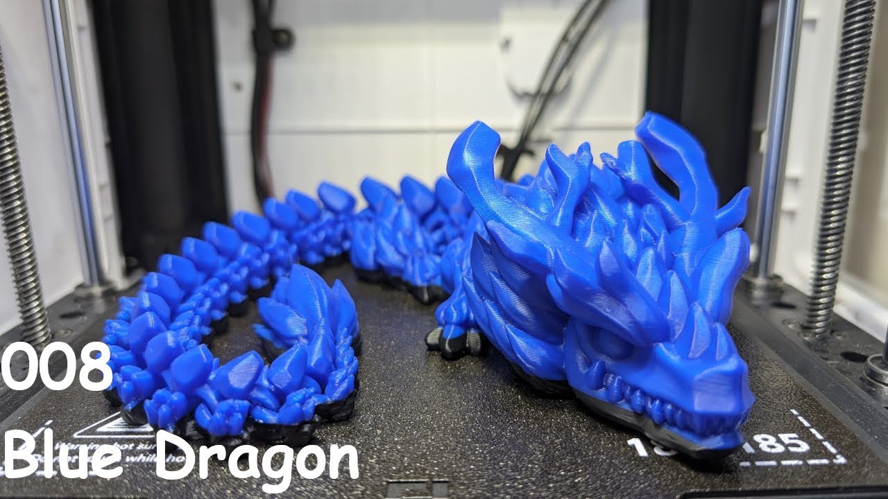 Blue Dragon 008 | PLA + | 3D Printed | Timelapse @CaptainPoe3D - YouTube