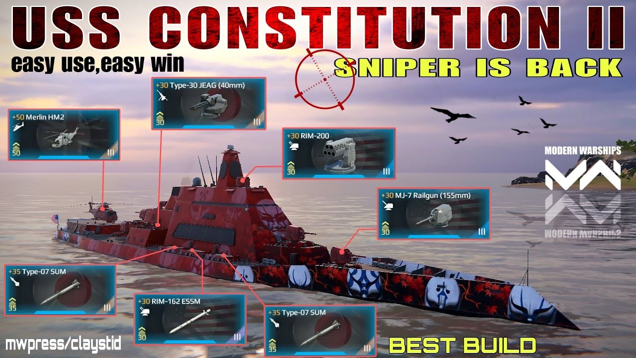 uss constitution II modern warships | spesialis lock musuh dari jauh 🔥 ...