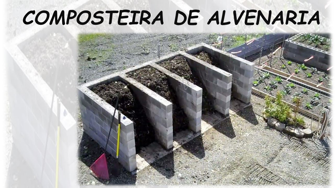 Compostagem N° 04 Composteira de alvenaria - YouTube