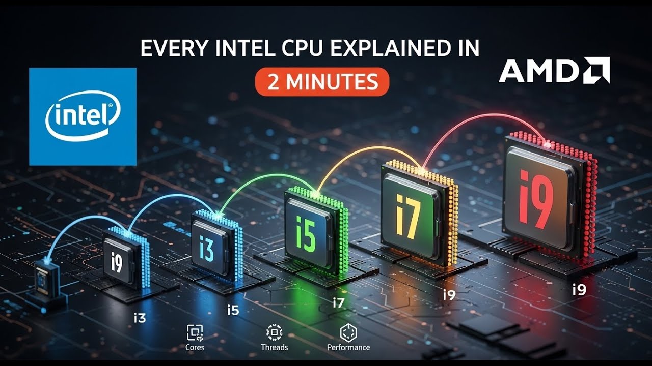 Every Intel CPU Explained in 2 Minutes - YouTube
