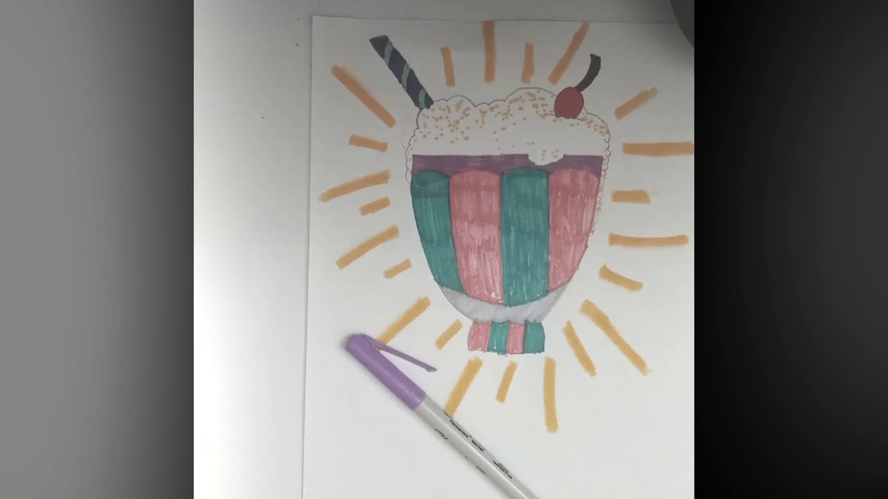 How to draw a Milkshake! - YouTube