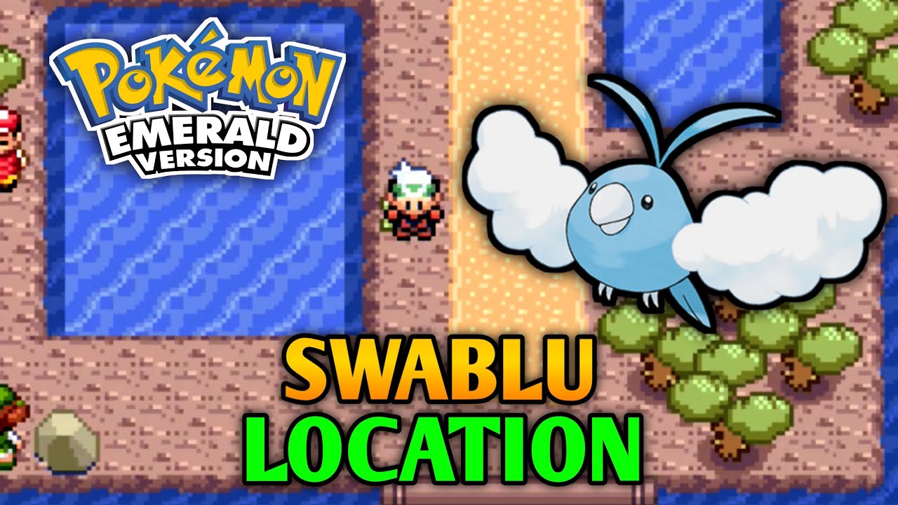 How To Catch Swablu In Pokemon Emerald - Swablu Location - YouTube