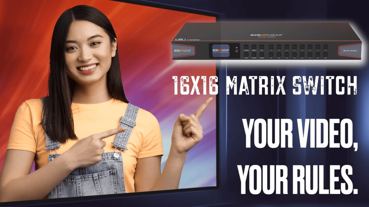 Best Pro-Grade 16x16 HDMI Matrix Switcher with 4K60 HDR & Audio De ...