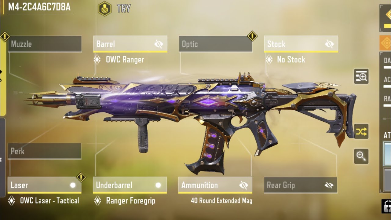 Trying out the new legendary m4 blueprint - YouTube