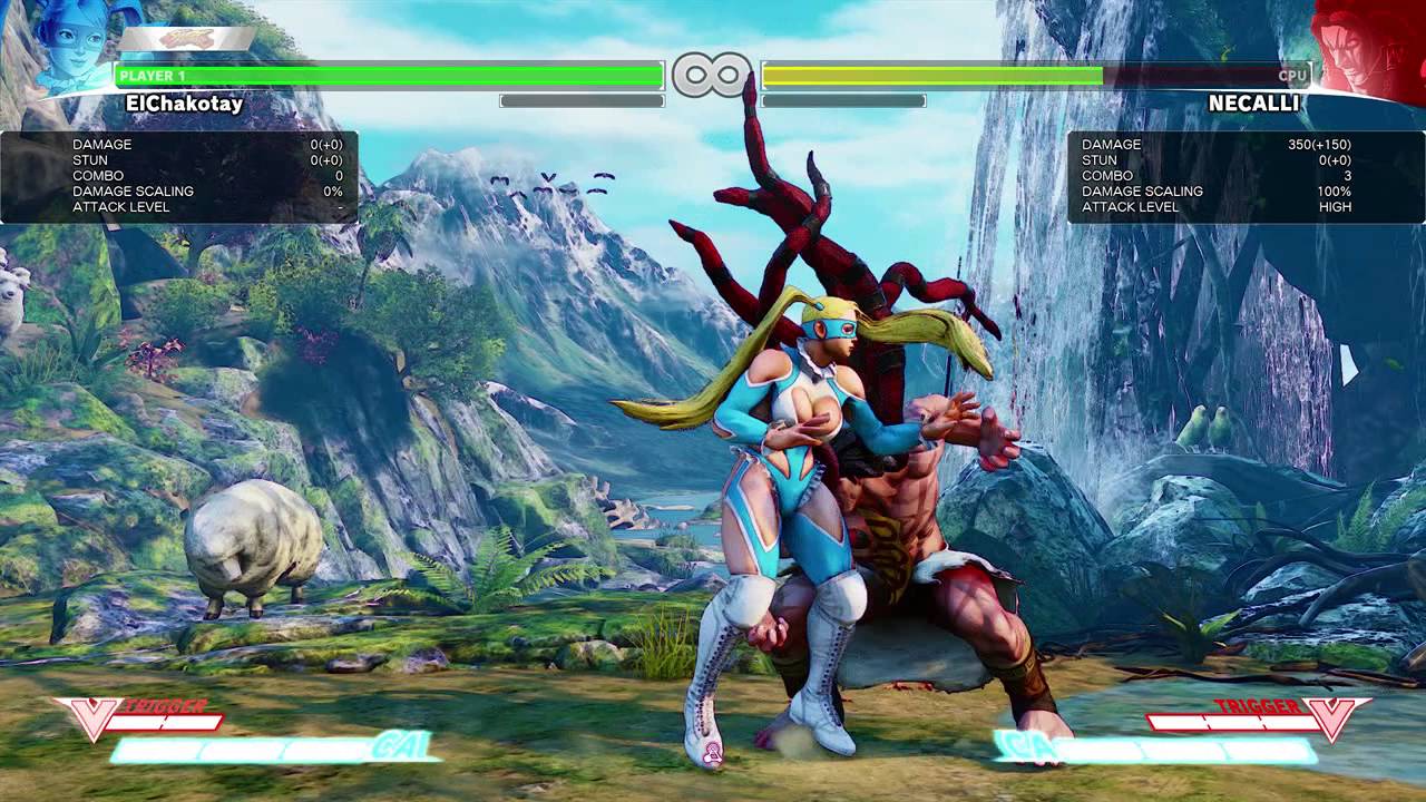 STREET FIGHTER V R.MIKA CRITICAL ART HITS WHILE BLOCKING ATTACK (WORKS ...